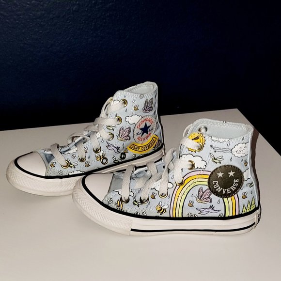 Converse | Shoes | Girls Converse Chuck Taylor All Star Camp Agate Blue ...